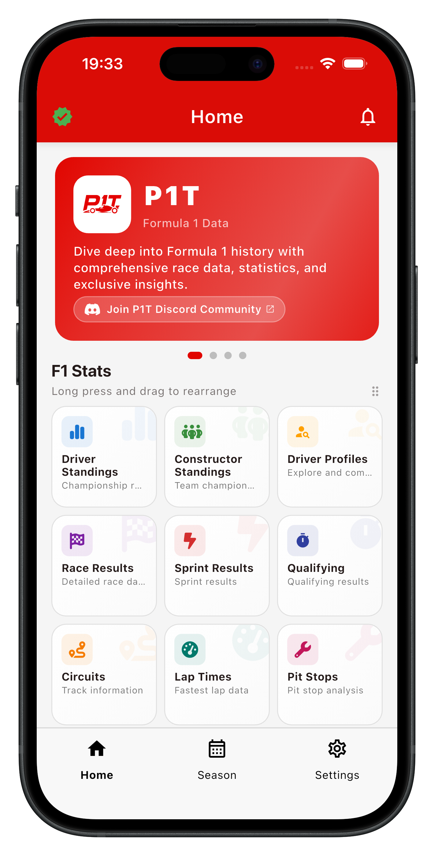 P1T - Formula 1 Historic Data App